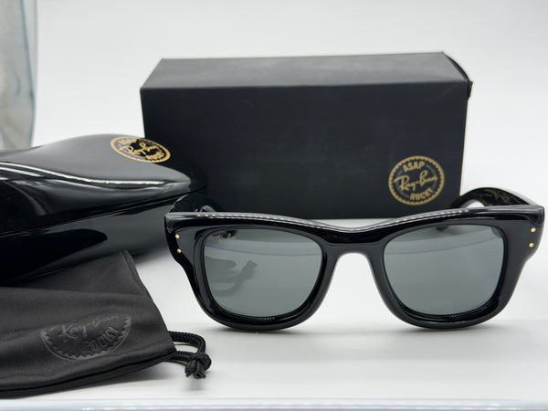 Ray-Ban Wayfarer Puffer ASAP Rocky 50mm Black / Ultra Black 601 / 87 N ...