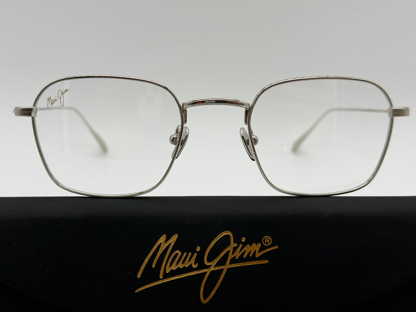 Maui Jim MJ02722-17 48mm Shiny Silver Titanium Small Metal Eyeglasses ...