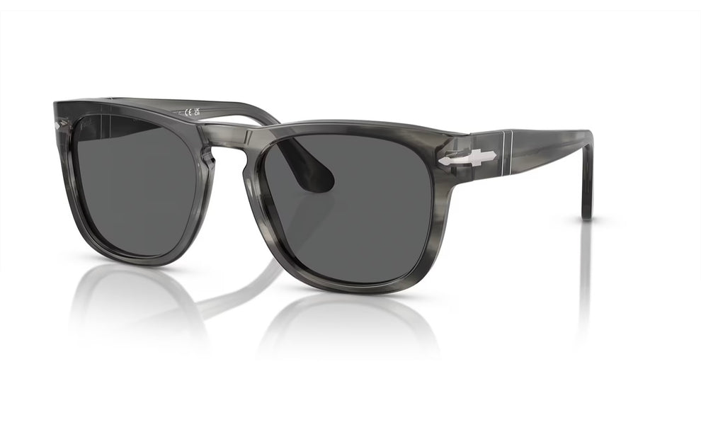 Persol Elio PO 3333S 51mm 1192B1 striped grey / light grey – Shade ...
